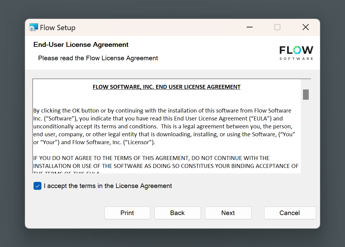 Download, Install, and Configure – Flow Support