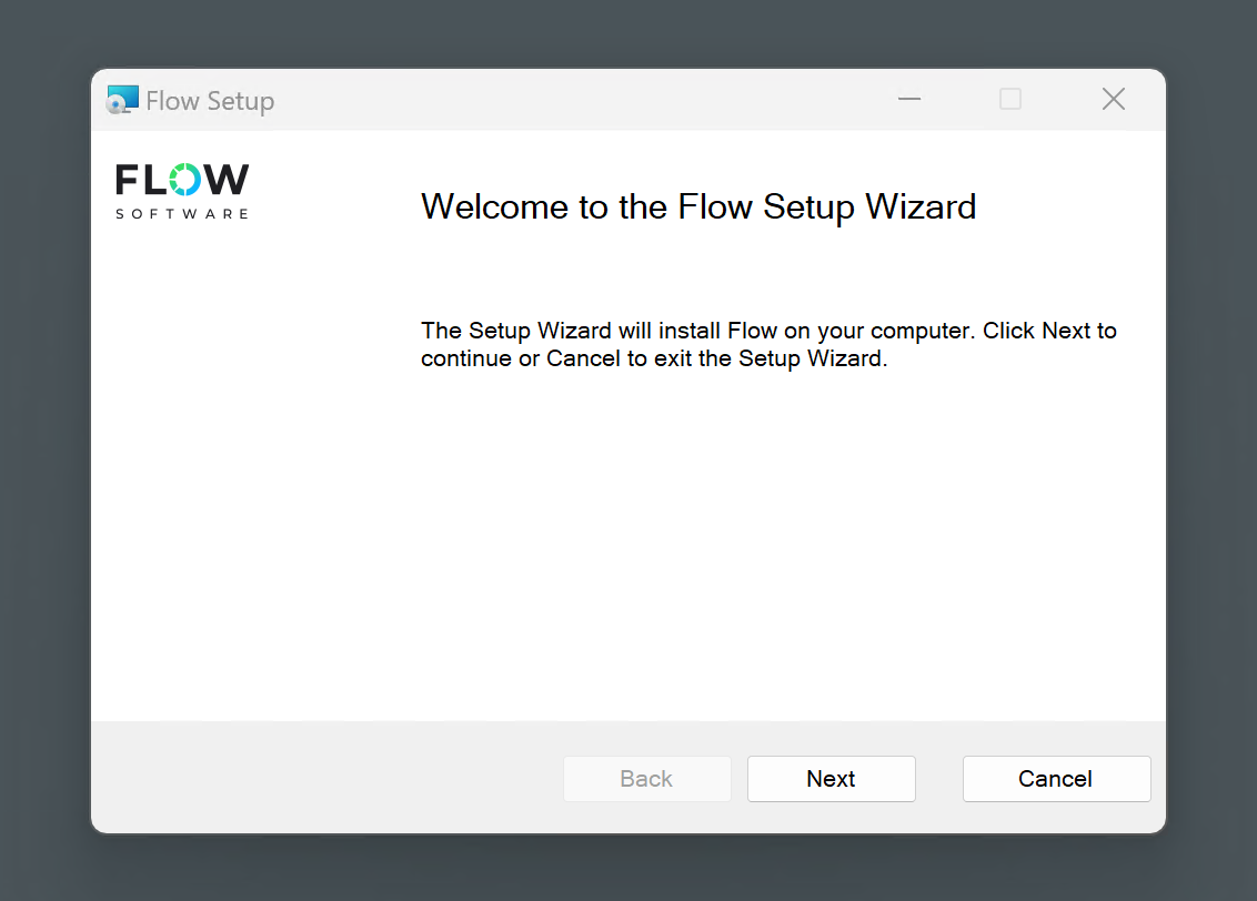 Download, Install, and Configure – Flow Support